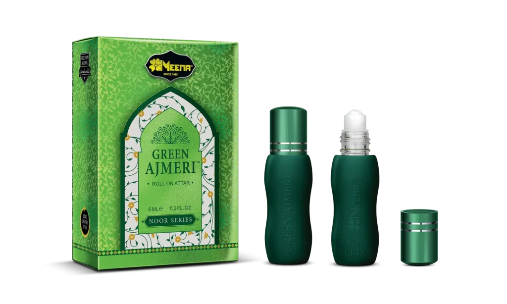 Meena Green Ajmeri Attar 6ML – Best Refreshing Oriental Floral & Green ...